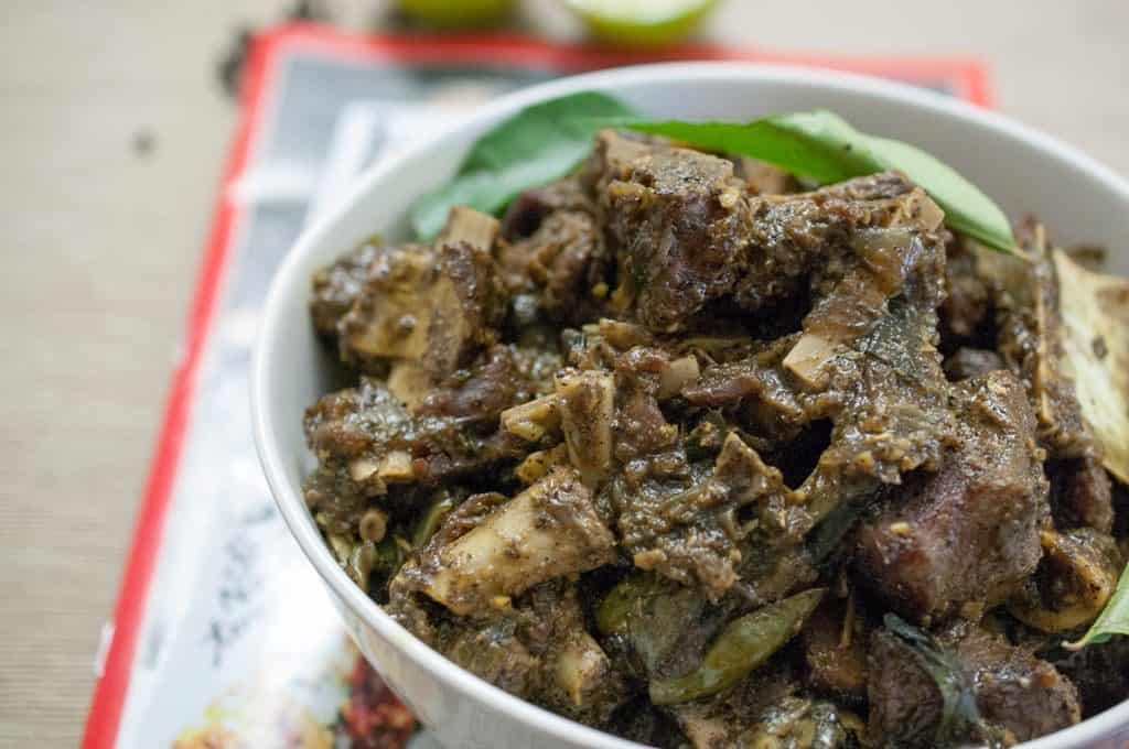 Kerala Style Mutton Pepper Fry Recipe | A Little Bit of Spice