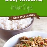 Beef Kheema Recipe | A Little Bit of Spice