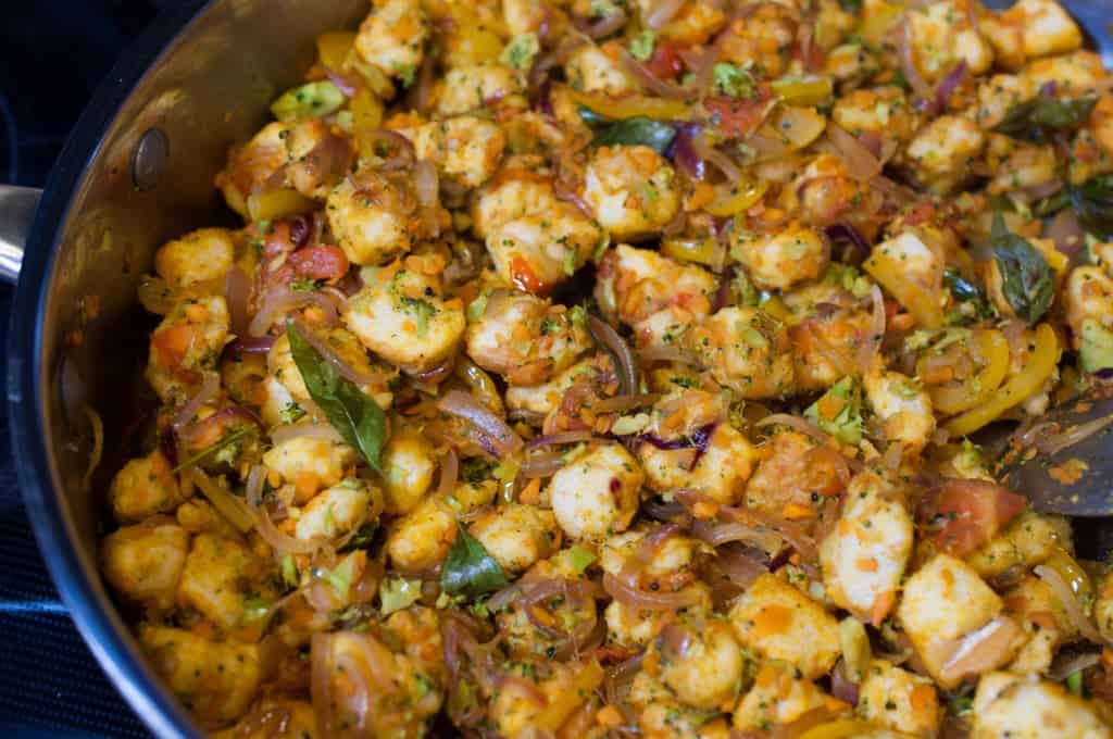 Bread Upma (Bread and Vegetables masala Stir Fry) Recipe