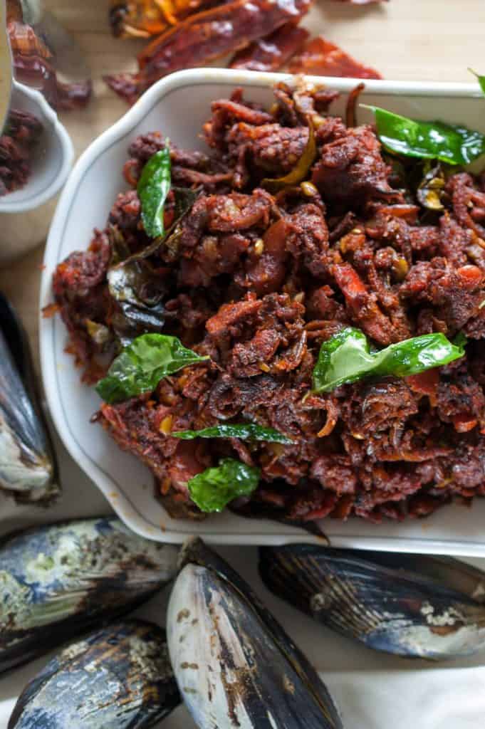 Kerala Style Mussels Fry (Kallumakkaya Varattiyathu) Recipe | A Little ...